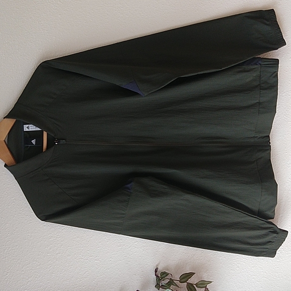 adidas | Jackets & Coats | Adidas Forest Green Lightweight Jacket ...